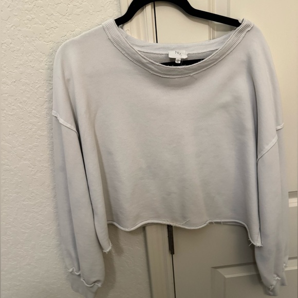 Nia | Sweaters | Low Neck White Cropped Sweater Perfect To Pair With ...